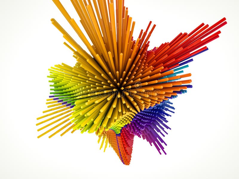 3D Color Space stock illustration. Illustration of particle - 170409784