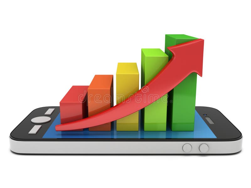 Red Arrow Colored Bar Graph Stock Illustrations – 232 Red Arrow Colored ...