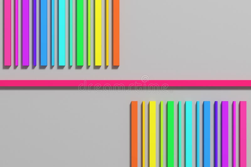 3d colored bars stock illustration. Illustration of colors - 53316847