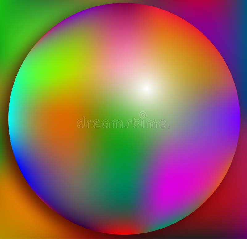 3d Colorful Ball Background Stock Illustration - Illustration of pink ...