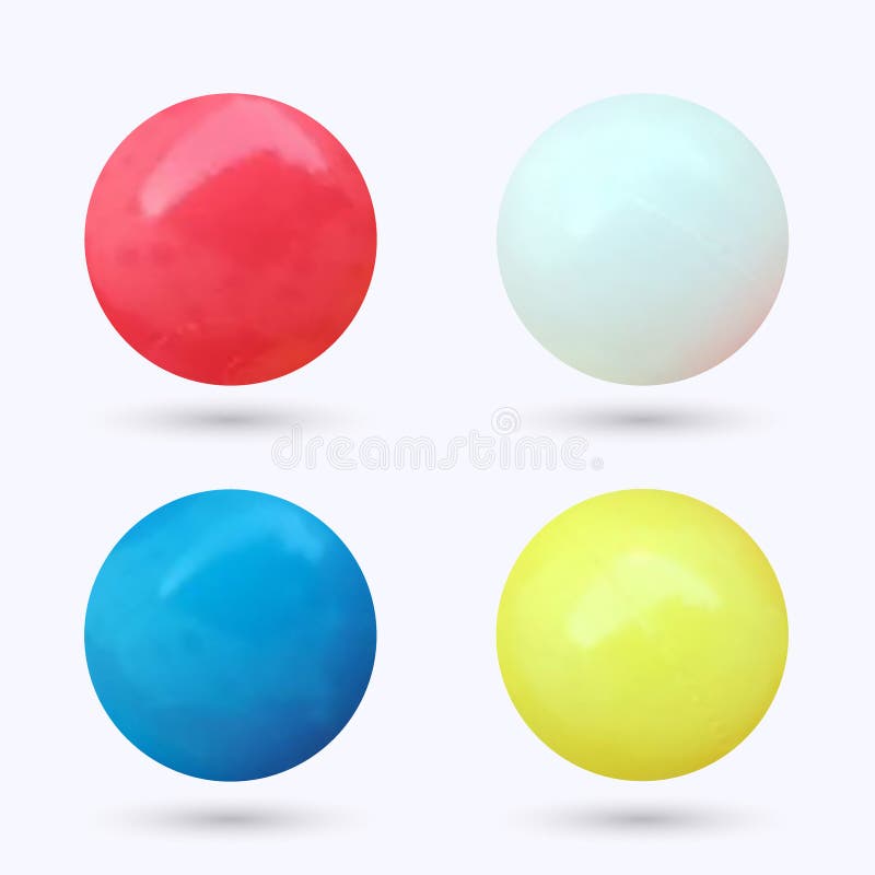 3D Colorful Beads and Pearls. Vector Illustration. Eps 10 Stock Vector ...