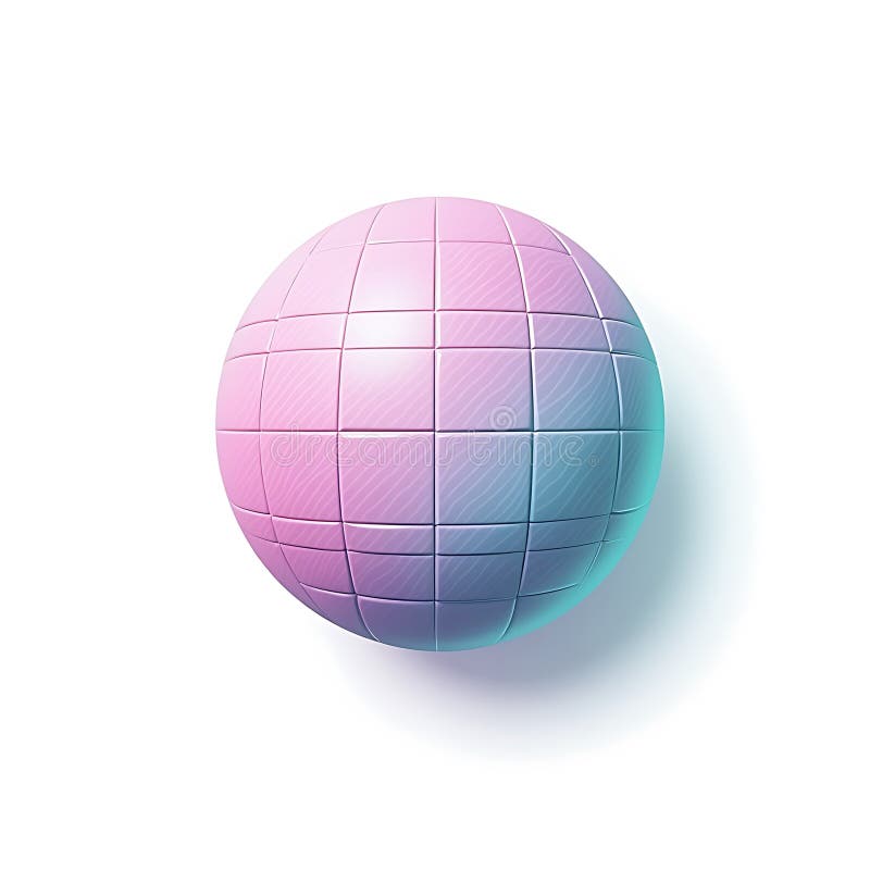3D Colorful Bouncy Ball with Bright Texture Stock Illustration ...