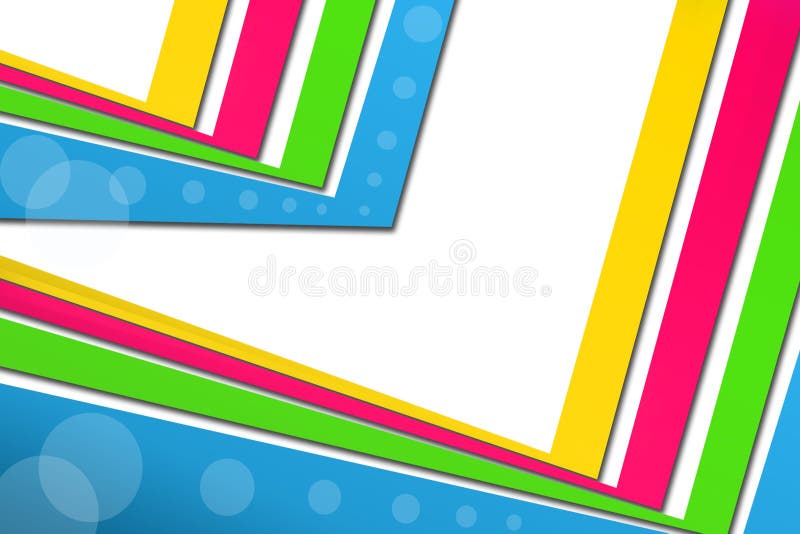 3d Colorful Corners, Abstract Background Stock Photo - Image of ...