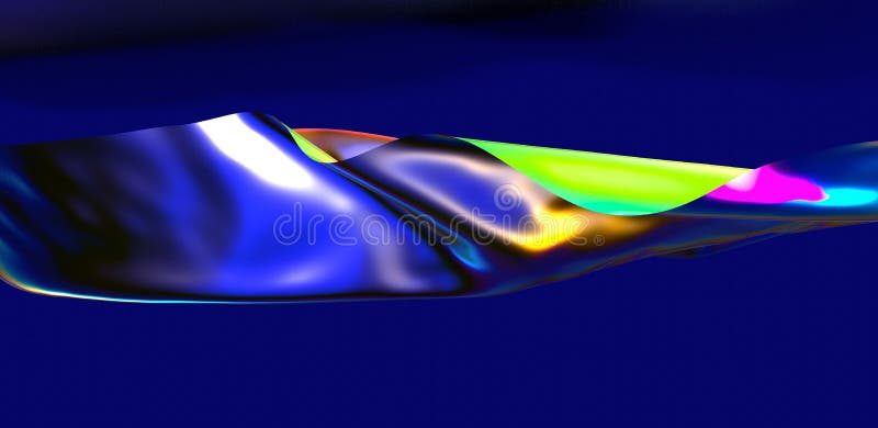 3d Colorful Flowing Liquid Thermal Waves Abstract Background Stock ...