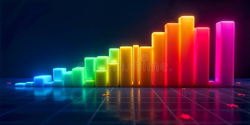 3d Colorful Growth Chart Bars - Dynamic Growth: Colorful 3D ...