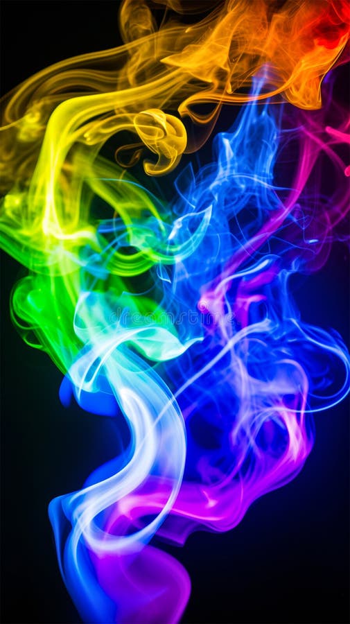 3d Colorful Smoke Texture High Details Rendering Stock Illustration ...