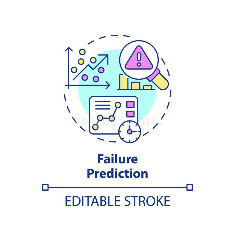 Failure of Equipment or Infrastructure Red Concept Icon Stock Vector ...