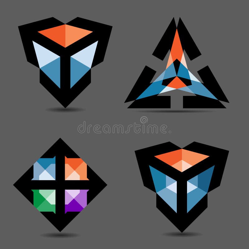 3d Colorful Vector Logo stock vector. Illustration of logotype - 87708460