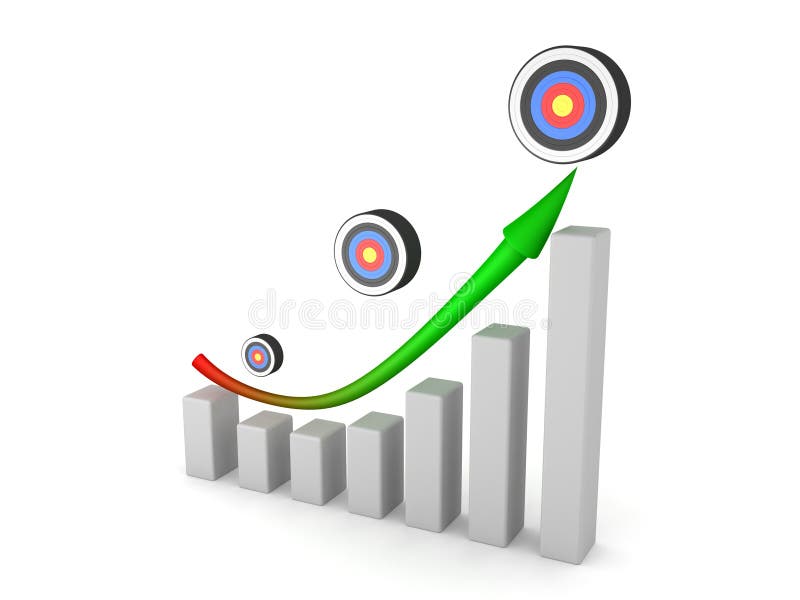 Column Growth and Decrease Chart Stock Vector - Illustration of ...
