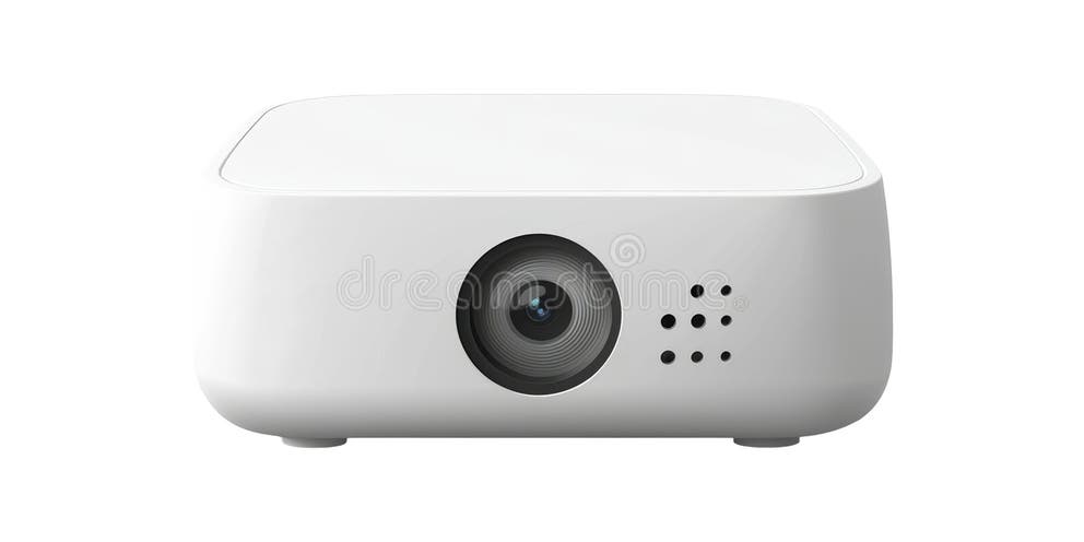 3D Compact Projector Device Isolated on Transparent Background Stock ...