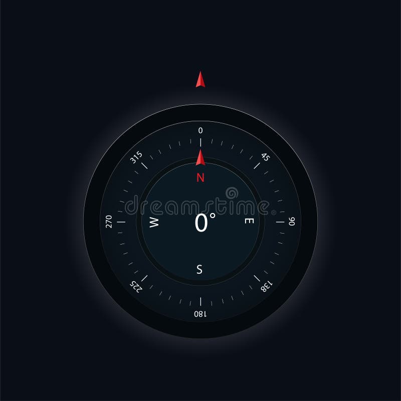 Navigation Concept Futuristic Compass Stock Illustrations – 116 ...
