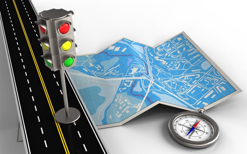 3d compass stock illustration. Illustration of light - 101780970