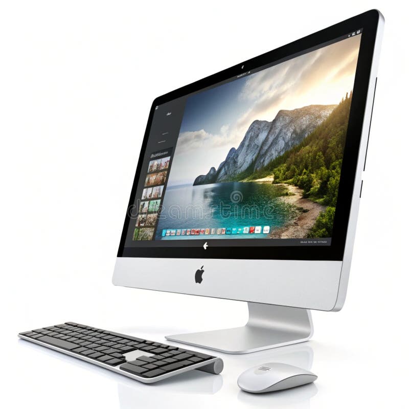 3D Computer Advertisement Isolated on Transparent Background Stock ...