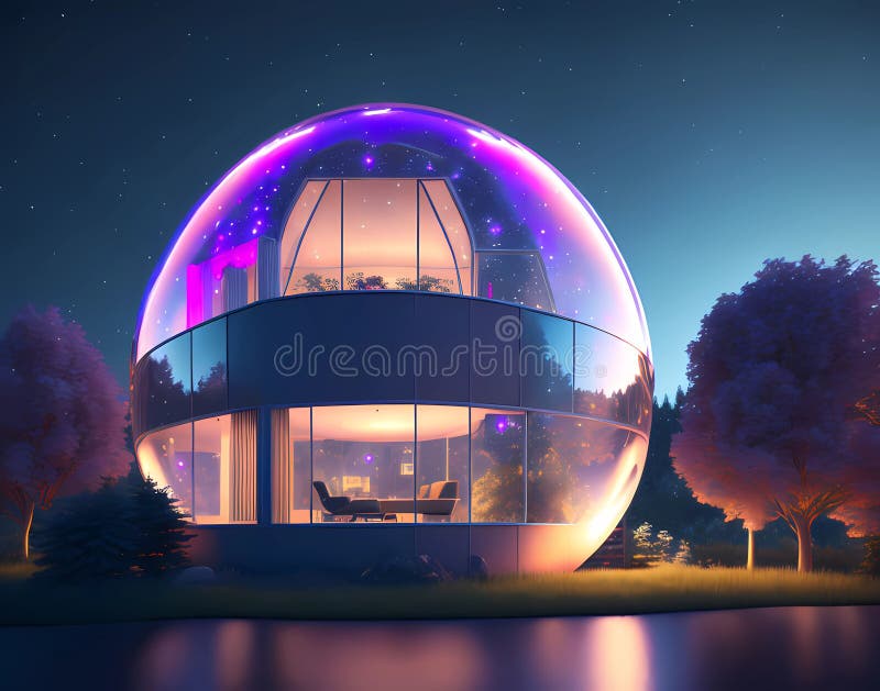 3D Computer Generated Colorful Virtual Scene Artwork Stock Illustration ...