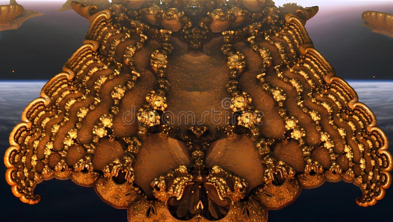 3D Computer Generated Colorful Virtual Scene Artwork Stock Illustration ...