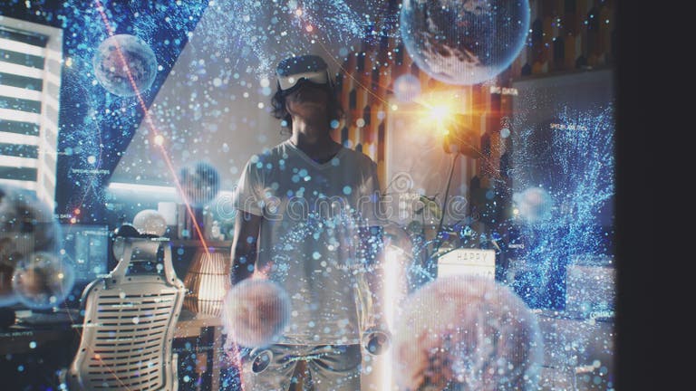 3D Computer Graphics of Metaverse and Virtual Cyberspace Stock ...