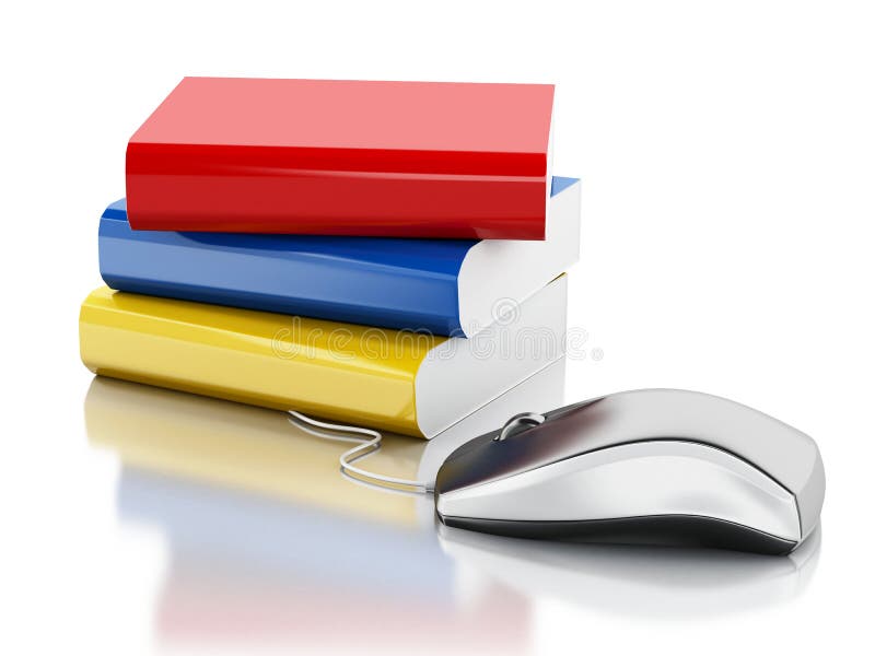 Library Books Computer Mouse Stock Illustrations – 105 Library Books ...