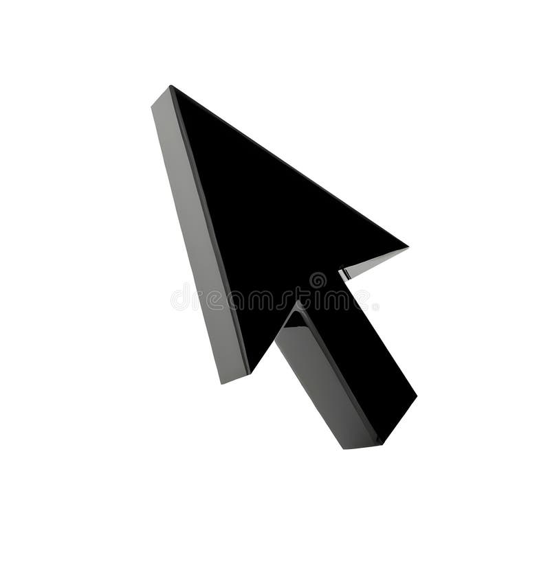 3d Computer Mouse Cursor. Arrow Icon. Generative AI. Stock Illustration ...