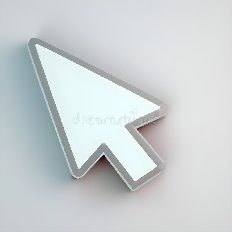 3d Computer Mouse Cursor. Arrow Icon. Generative AI. Stock Illustration ... 3d Computer Mouse Cursor. Arrow Icon. Generative AI. Stock Illustration ...