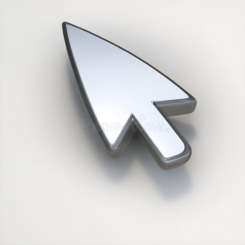 3d Computer Mouse Cursor. Arrow Icon. Generative AI. Stock Illustration ... 3d Computer Mouse Cursor. Arrow Icon. Generative AI. Stock Illustration ...