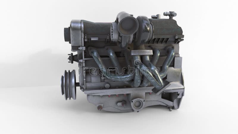 Car engine 3d animation stock footage. Video of render - 383456134