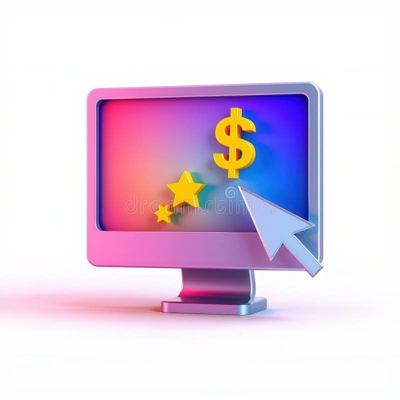 Pay-Per-Click (PPC) Ad Icon Stock Illustration - Illustration of ...