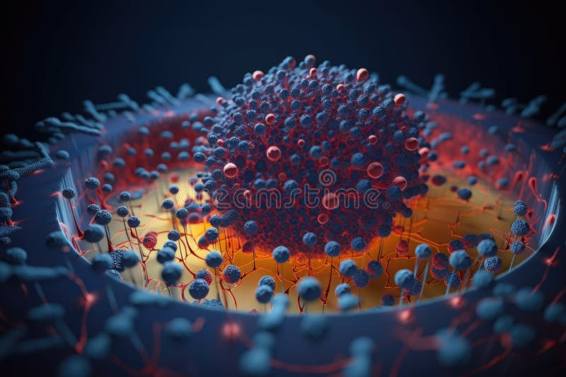 3d Computer Simulation of the Inner Workings of a Cell, with Molecules ...