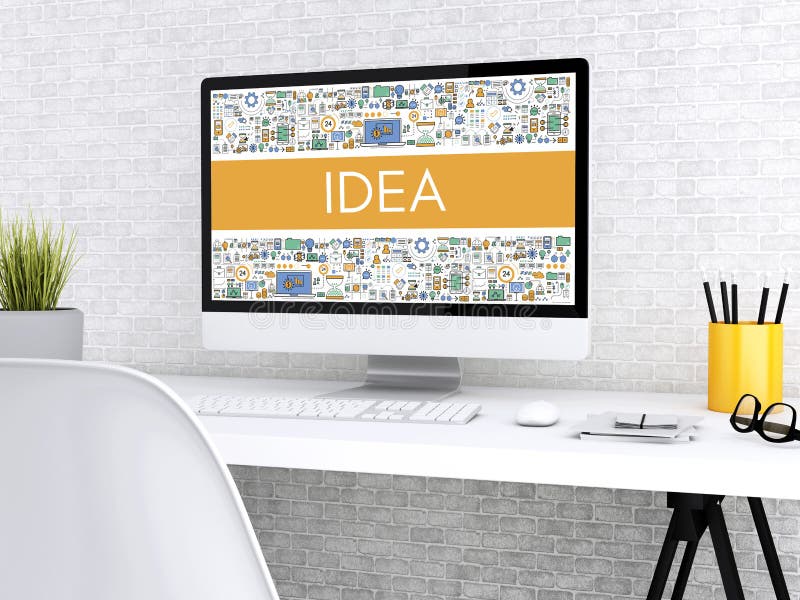 3d Computer with Word STORAGE. Stock Illustration - Illustration of ...