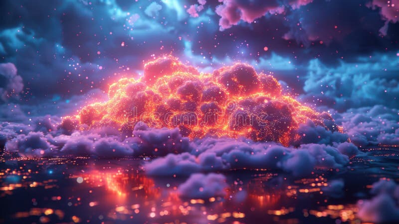3d Concept Of Big Data Cloud Storage Stock Illustration Illustration Of Database Cloud 330631765