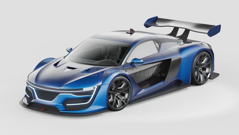 3D concept car stock illustration. Illustration of innovation - 258901349