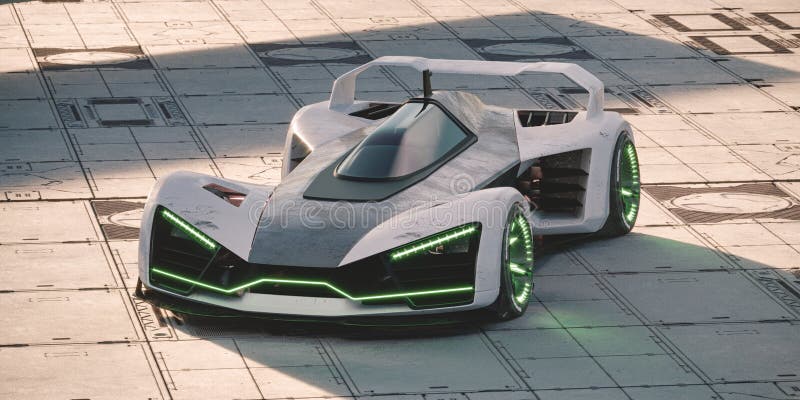 3D concept car stock illustration. Illustration of night - 263310740