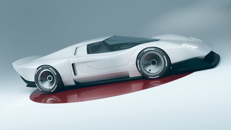 3D concept car stock illustration. Illustration of asphalt - 263313615