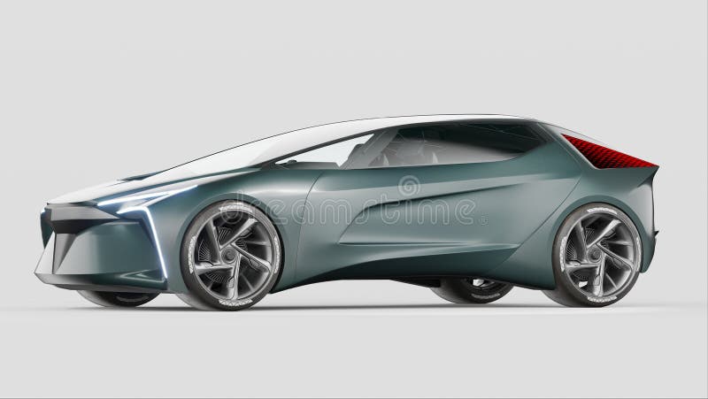 3D concept car stock illustration. Illustration of future - 263323017