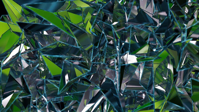 3d Concept Design, Abstract Green Geometric Background, Architectural ...