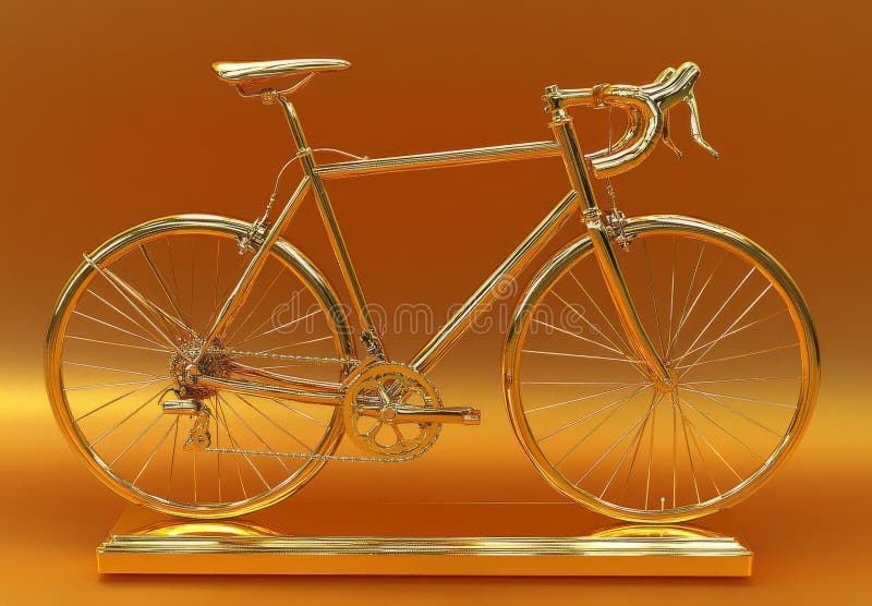 The 3D Concept Illustration Poster Design Depicts a Bike with Square ...