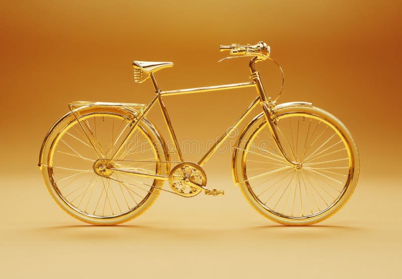 D Concept Illustration Poster Design Featuring a Bike with Square ...