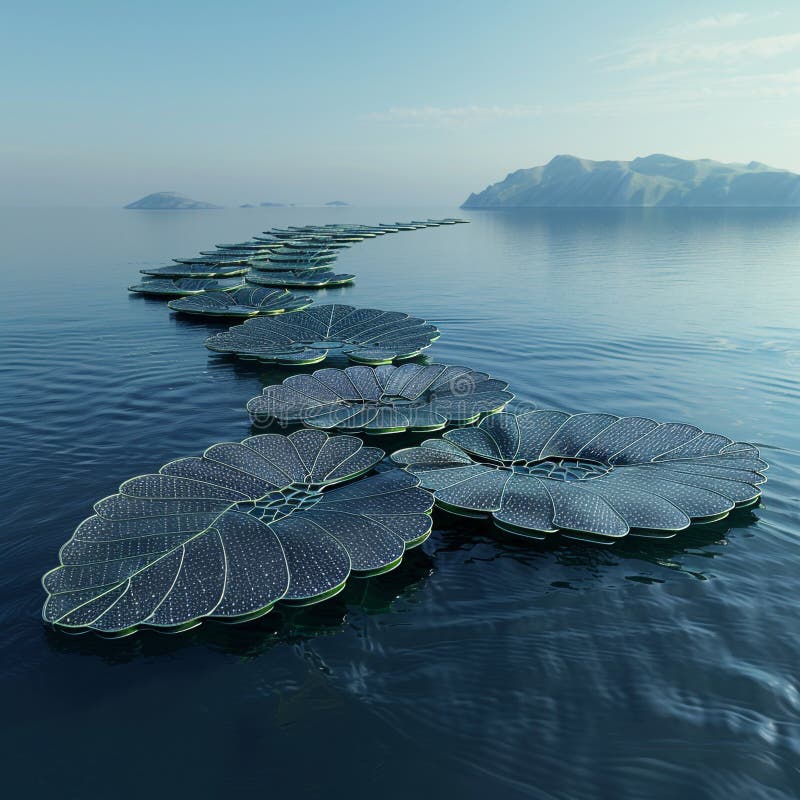 A 3D Concept Image Showing a Series of Solar Panels Fashioned into the ...
