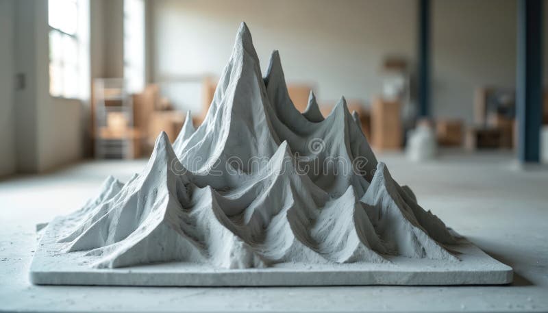 3D Concrete Printer Creates Mountain-shaped Architectural Structure ...