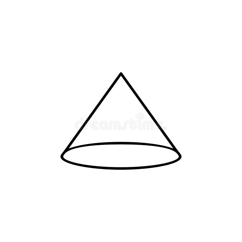 3d Cone Icon. Element of Geometric Figure for Mobile Concept and Web ...