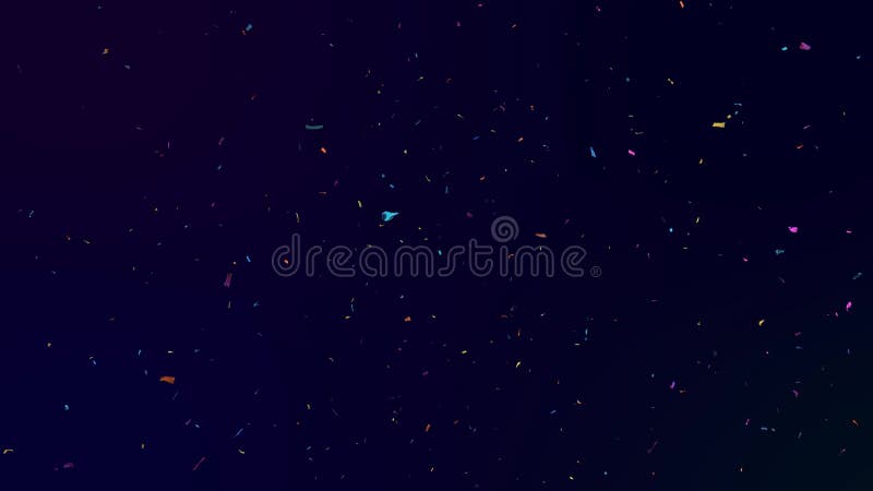 3D Confetti Falling from Above, Confetti Rain on a Blue Background ...