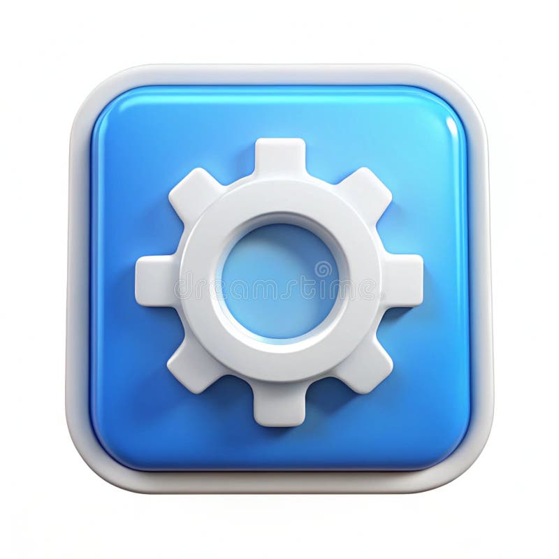 3D configuration icon stock illustration. Illustration of minimalism ...