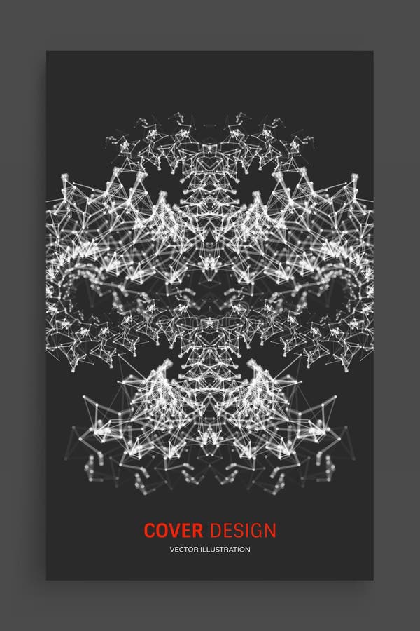 3d Connection Structure. Futuristic Technology Style. Low-poly Element ...