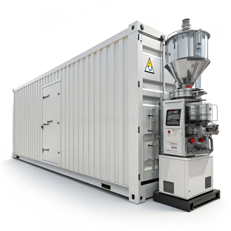 3D Containers Machine Icon Isolated on Transparent Background Stock ...