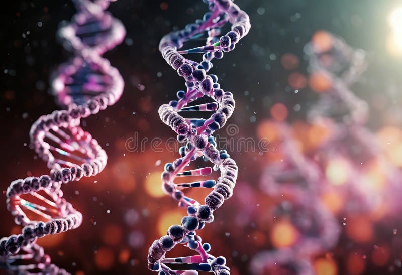 3d Contains DNA Molecule that Organisms Illustration Genetic Code Cell ...
