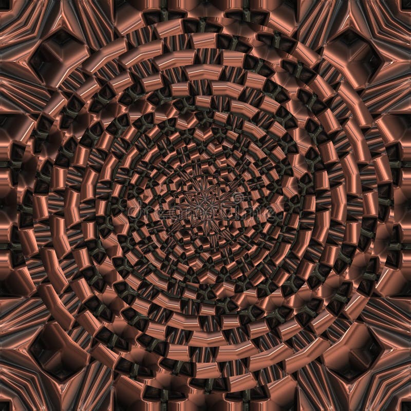 Copper Color Rays Background Illustration Stock Vector - Illustration ...