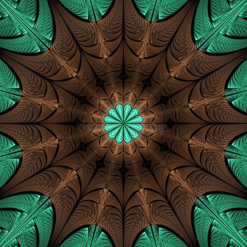 Copper fractal stock illustration. Illustration of distorted - 10011260
