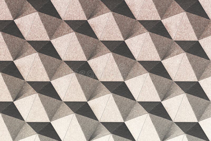 3D Copper Paper Craft Heptagonal Patterned Background Stock ...