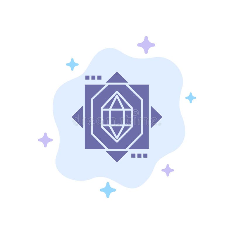 3d, Core, Forming, Design Blue Icon on Abstract Cloud Background Stock ...