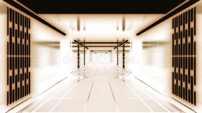3D Corridor in Negative. Design. 3D Animation of Moving Corridor with ...