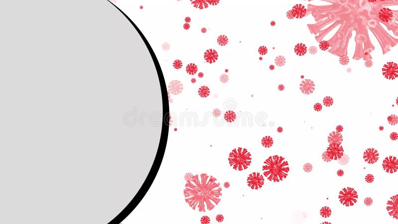 3D Corvid 19 Model Rotating 360 Degrees. Hyper Realistic Animation of ...